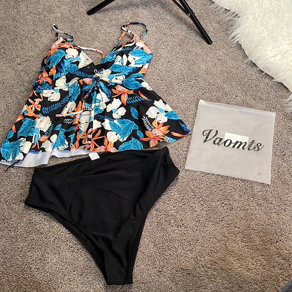 Swim | Tankini Swimsuit Ruffled Tank Top Swim | Poshmark